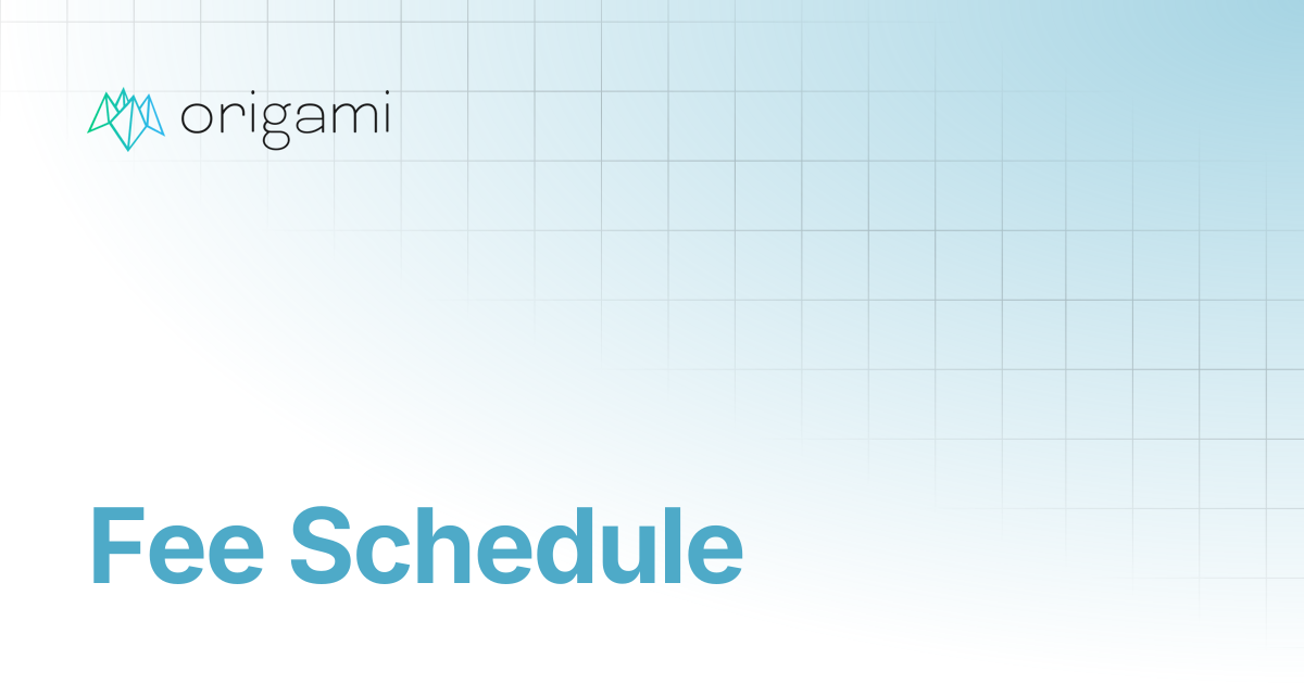 Fee Schedule | General Documentation